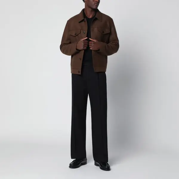 Harris Wharf London Wool Overshirt Jacket