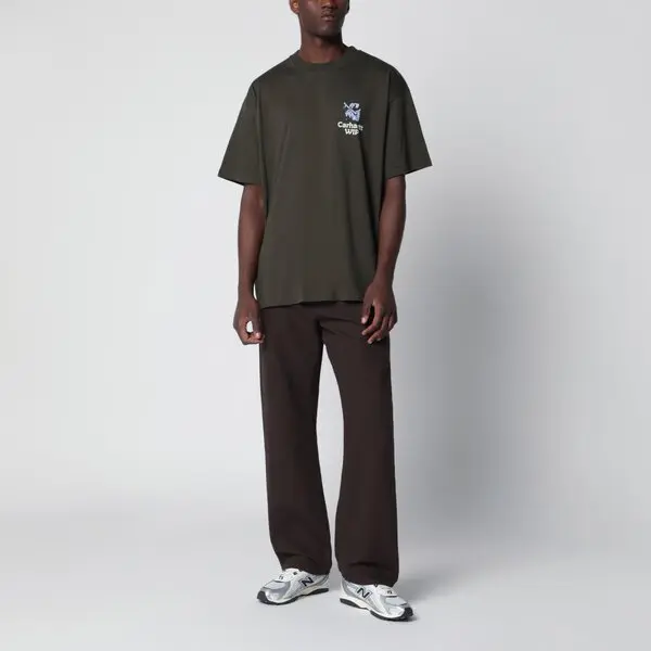Carhartt Work In Progress T-shirt Grape Picker In Cypress Cotton Jersey - Green