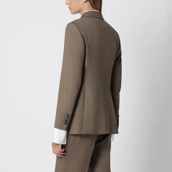 Max Mara Camel Double-breasted Wool Jacket