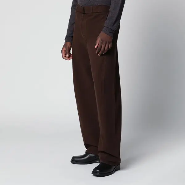LEMAIRE Cotton Trousers With Belt