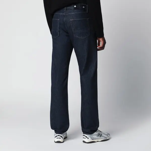 Stone Island Regular Straight Jeans In Rinsed Denim