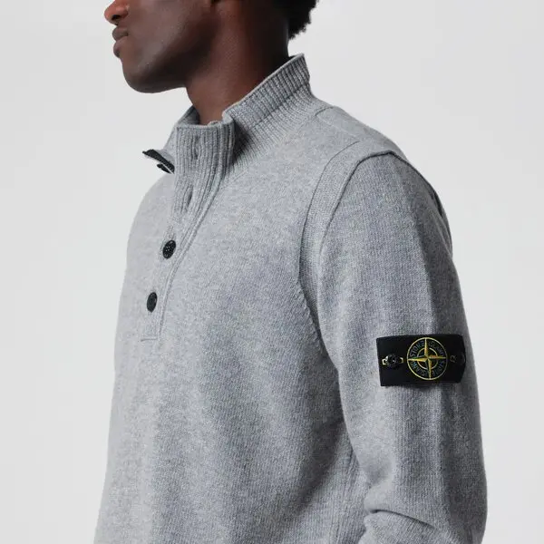 Stone Island Mélange Wool Blend Sweater