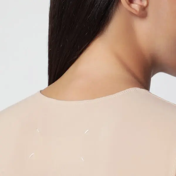 MAISON MARGIELA Nude Bodysuit In Stretch Technical Jersey