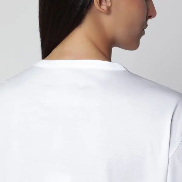 MAISON MARGIELA Cotton Jersey T-shirt With Embroidered Logo