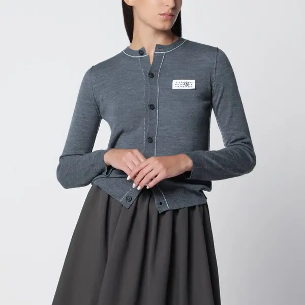MAISON MARGIELA Mélange Wool-blend Cardigan