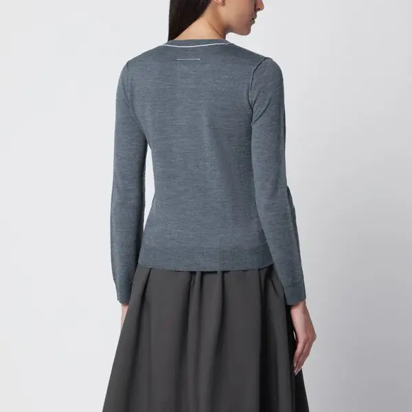 MAISON MARGIELA Mélange Wool-blend Cardigan