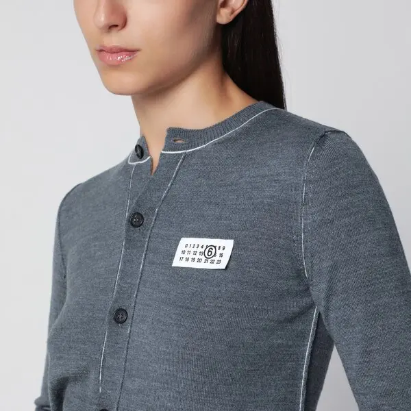 MAISON MARGIELA Mélange Wool-blend Cardigan