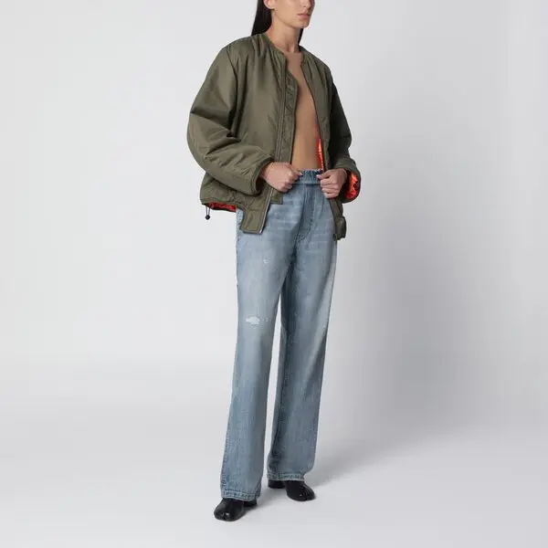 MAISON MARGIELA Wide-leg Jeans With Carpenter Pockets - Blue