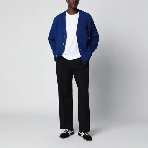 AMI Paris De Coeur Wool Cardigan