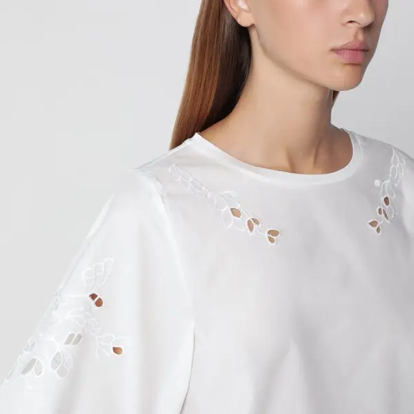 Max Mara Embroidered Cotton T-shirt