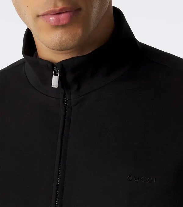 Gucci Cotton-blend Jersey Track Jacket