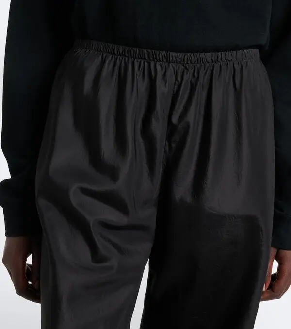 THE ROW Gala Silk Wide-leg Pants