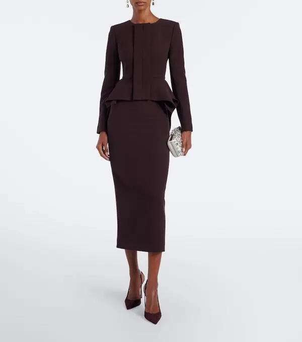 Roland Mouret Crepe Pencil Skirt