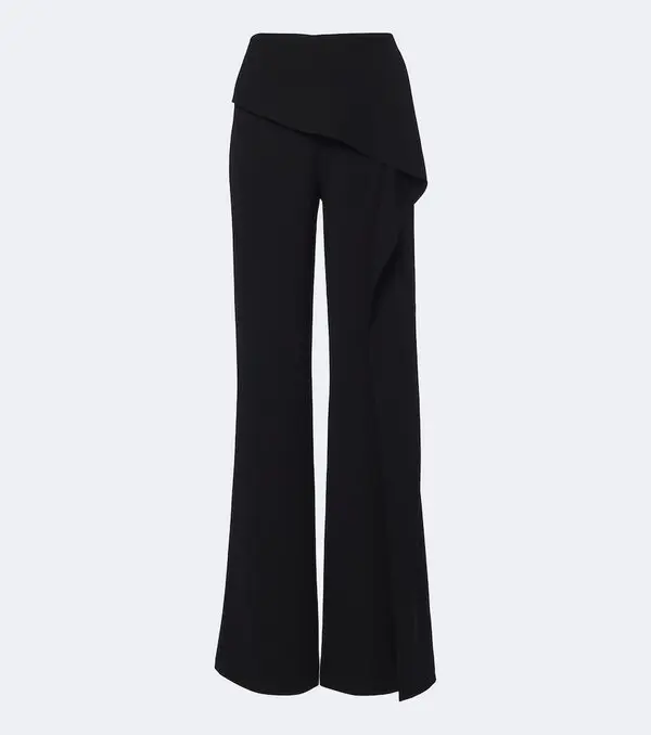 Roland Mouret Draped Wide-leg Pants