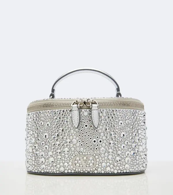 Valentino Garavani Vlogo Small Embellished Vanity Bag