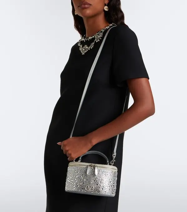 Valentino Garavani Vlogo Small Embellished Vanity Bag