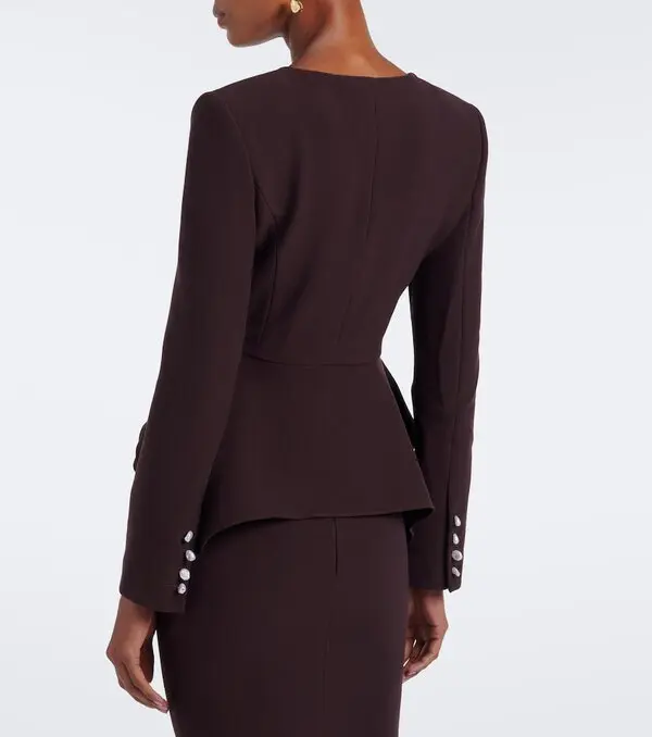 Roland Mouret Peplum Crepe Jacket