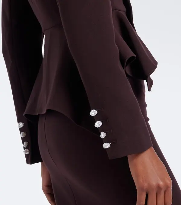 Roland Mouret Peplum Crepe Jacket