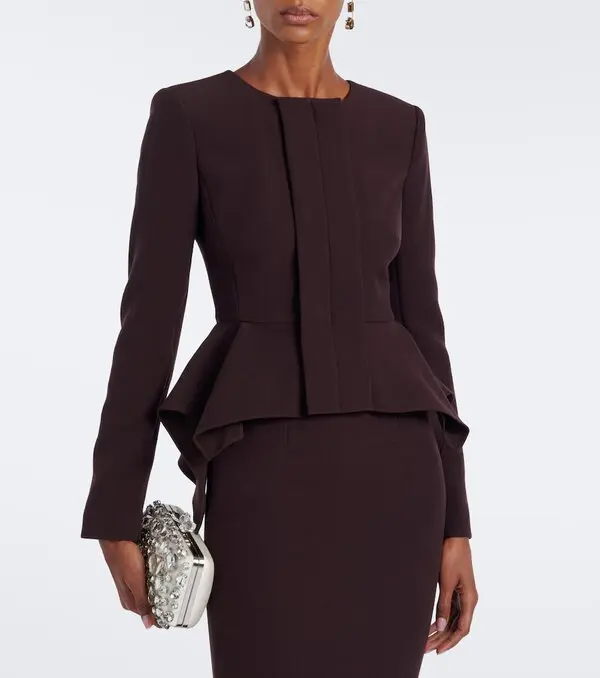 Roland Mouret Peplum Crepe Jacket