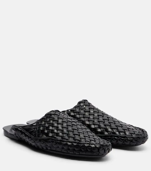 THE ROW Woven Leather Mules