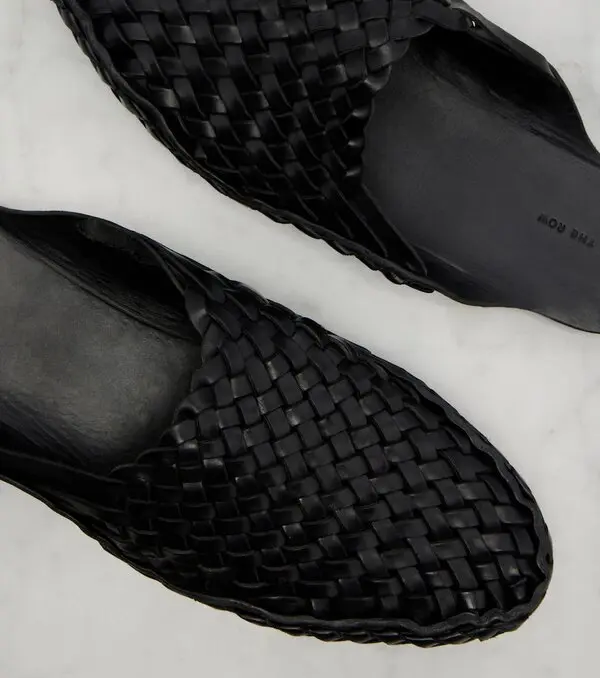 THE ROW Woven Leather Mules