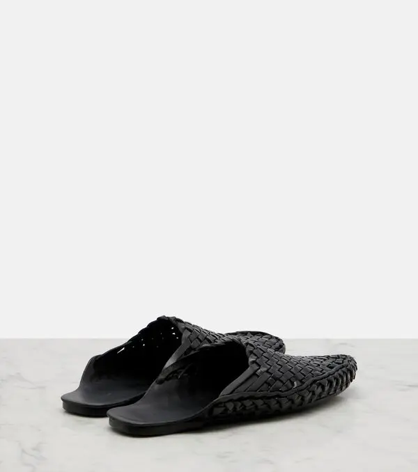 THE ROW Woven Leather Mules