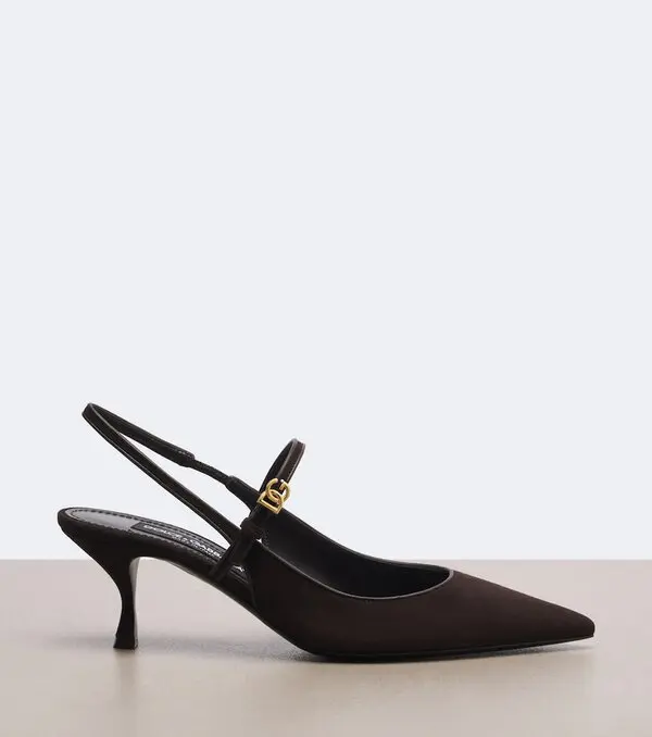 Dolce & Gabbana Dg Suede Slingback Pumps