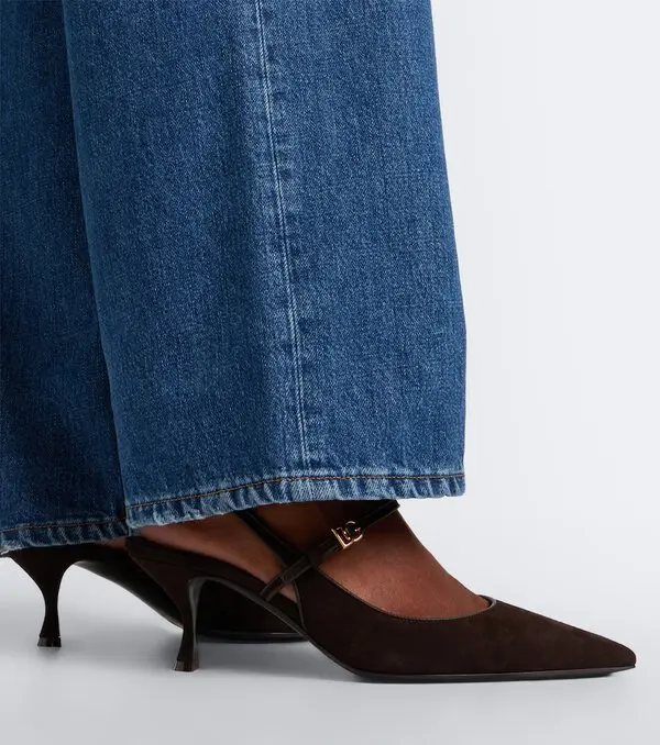 Dolce & Gabbana Dg Suede Slingback Pumps