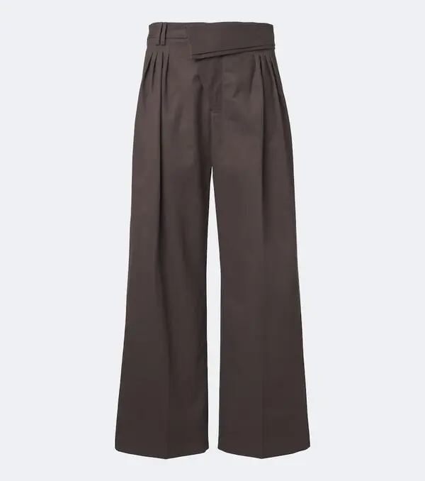 KIKO KOSTADINOV Dieze Cotton Wide-leg Pants - Brown