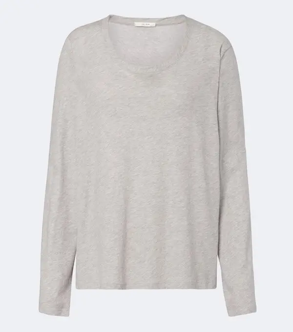 THE ROW Fraya Cotton T-shirt - Grey