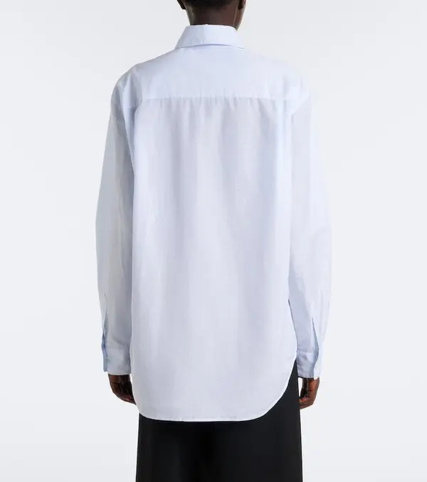 THE ROW Gavina Cotton Chambray Shirt