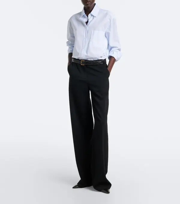 THE ROW Gavina Cotton Chambray Shirt