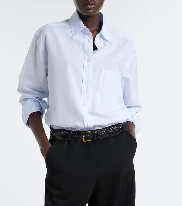 THE ROW Gavina Cotton Chambray Shirt