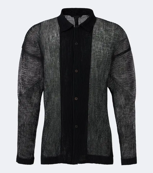 Issey Miyake Rustic Mesh Pleated Shirt