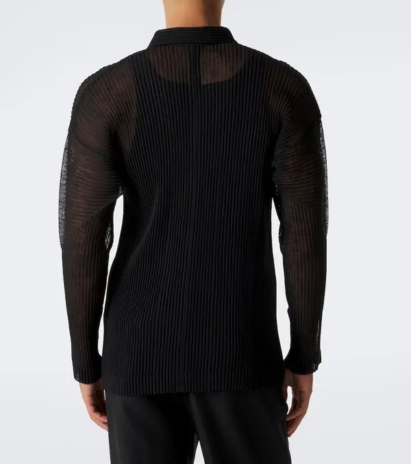Issey Miyake Rustic Mesh Pleated Shirt
