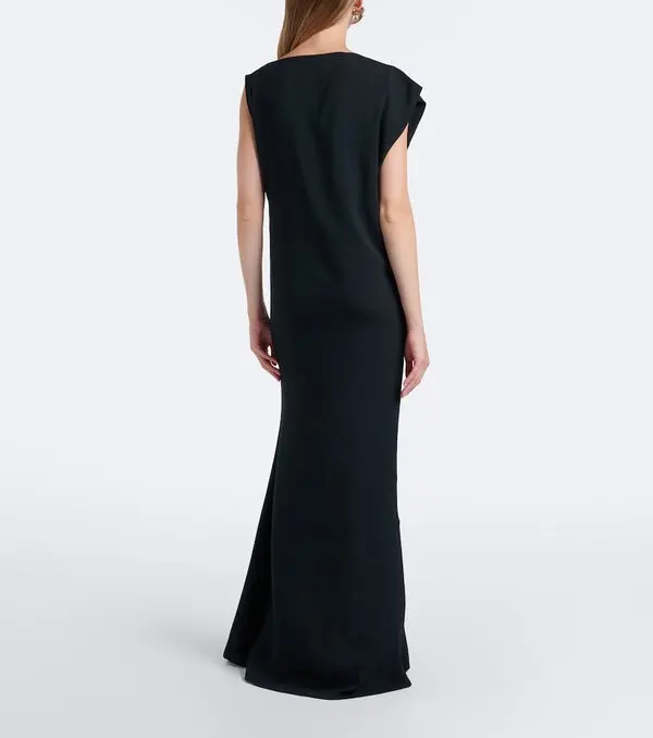 Jacquemus Drapee Jersey Maxi Dress