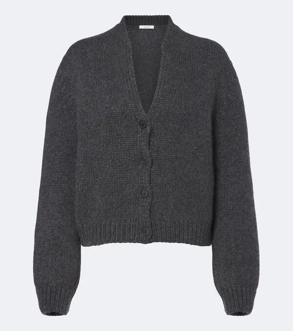 THE ROW Poynta Cashmere Cardigan - Grey