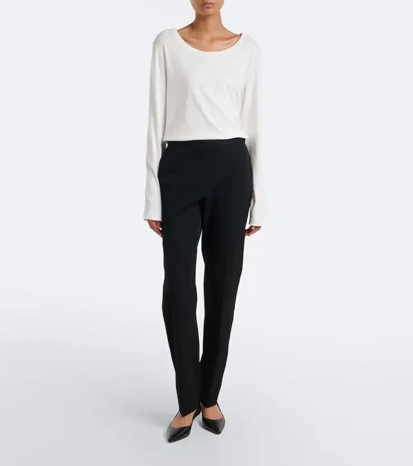 THE ROW Cyril Wool-blend Slim Pants