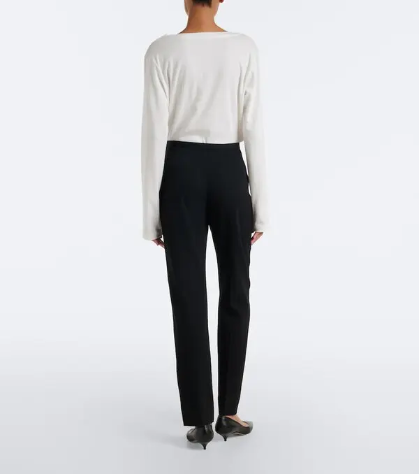 THE ROW Cyril Wool-blend Slim Pants