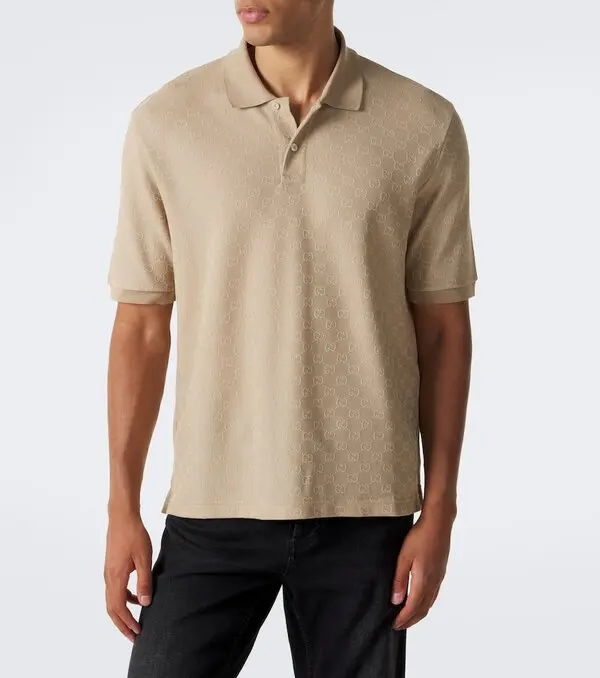Gucci Gg Jacquard Polo Shirt