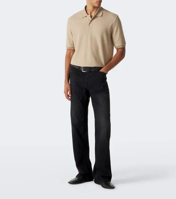 Gucci Gg Jacquard Polo Shirt