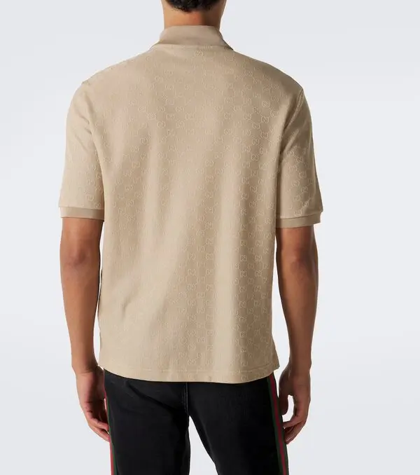 Gucci Gg Jacquard Polo Shirt