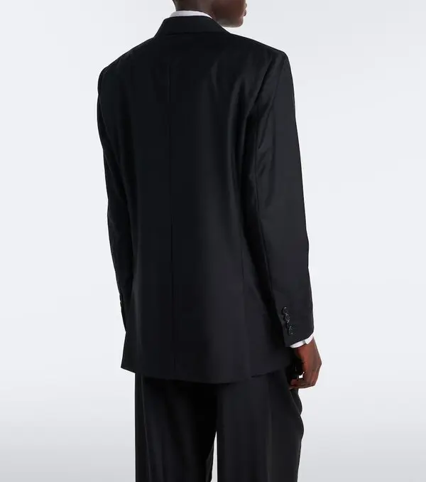 THE ROW Isani Double-breasted Virgin Wool Blazer