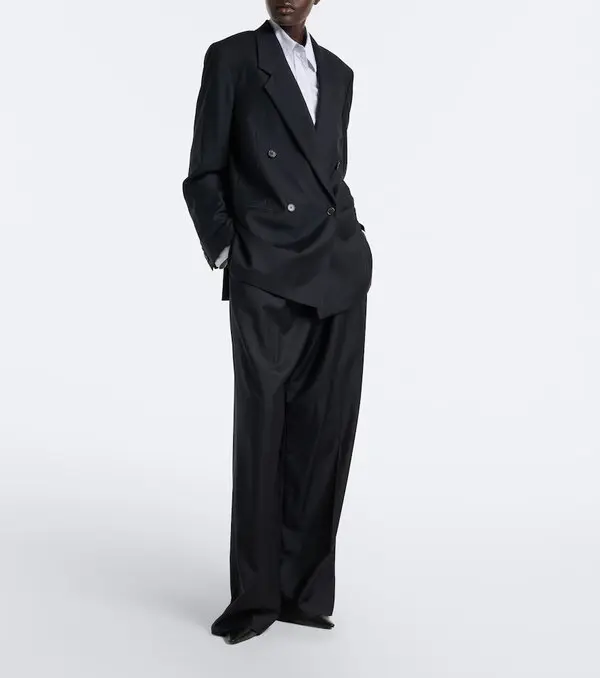 THE ROW Isani Double-breasted Virgin Wool Blazer