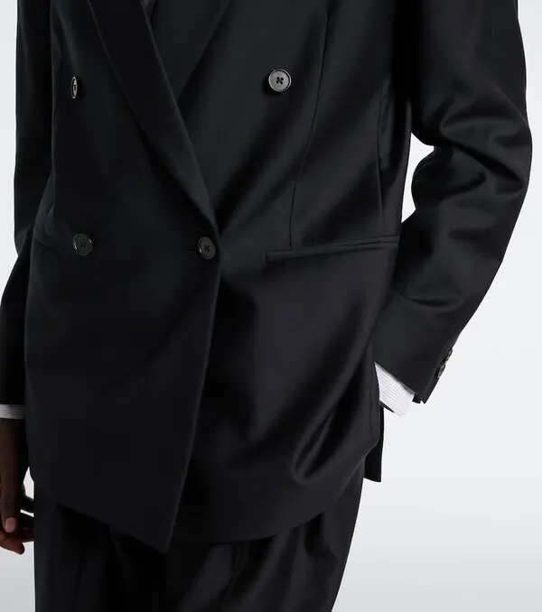 THE ROW Isani Double-breasted Virgin Wool Blazer