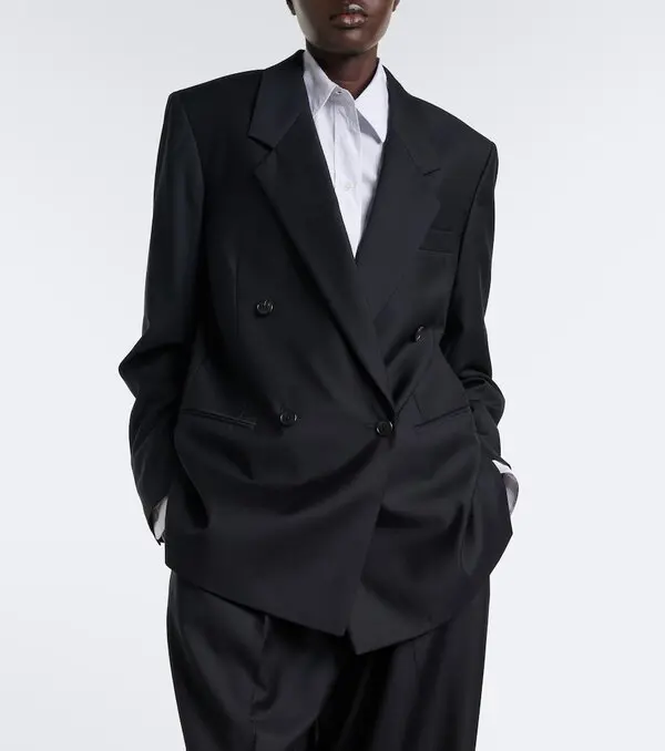 THE ROW Isani Double-breasted Virgin Wool Blazer