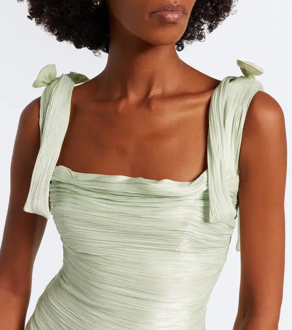 MARMAR HALIM Pleated Taffeta Gown