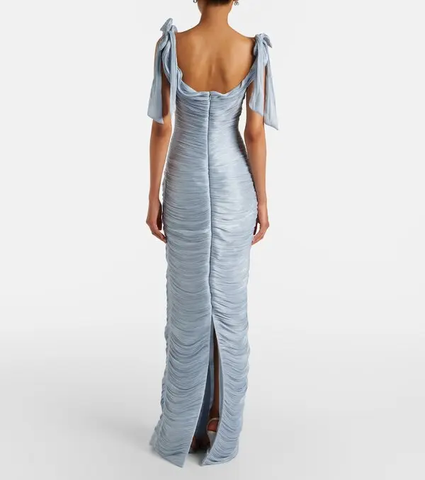 MARMAR HALIM Pleated Taffeta Gown