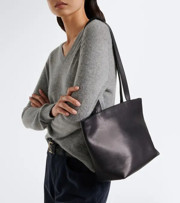 THE ROW Parker Medium Leather Tote Bag
