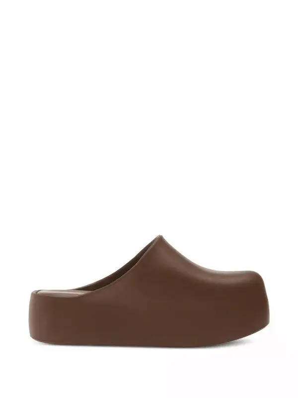 Melissa Free Clog Platform Mules - Brown